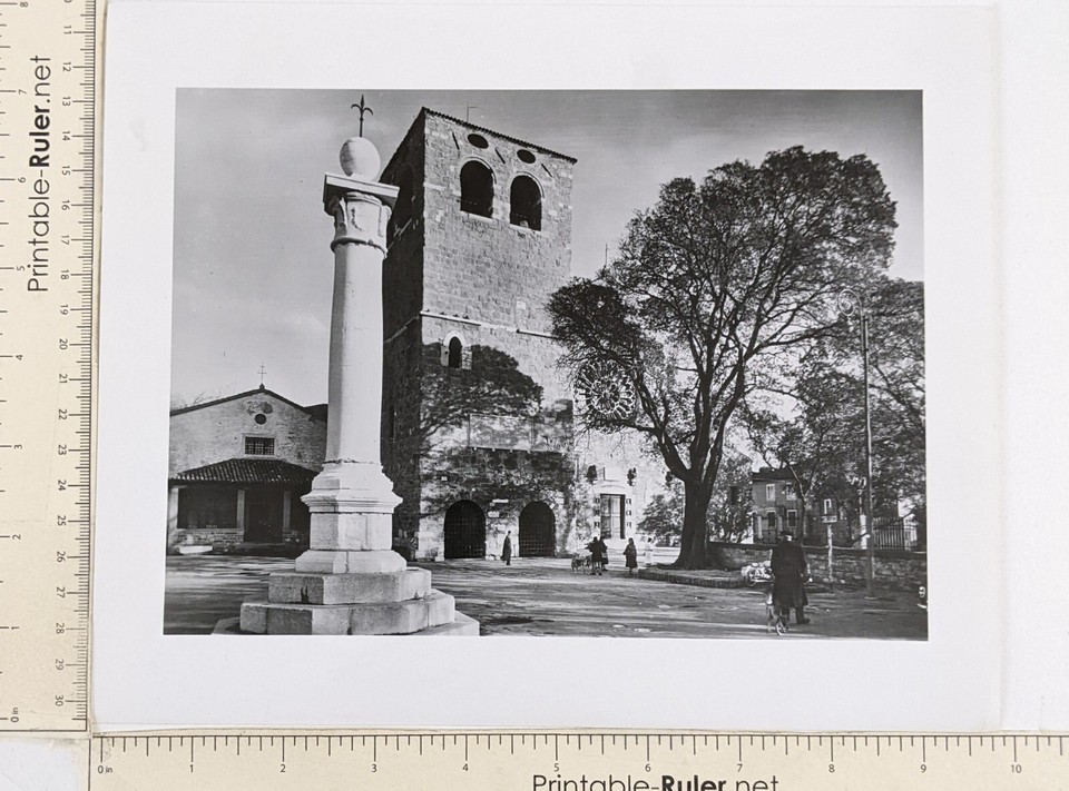 1950s Trieste Italy San Giusto Cathedral Catholic Church Vintage Photo ...