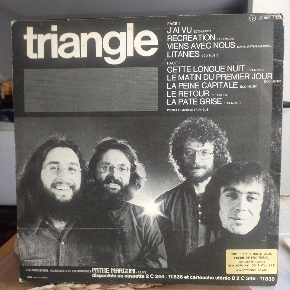 Triangle – Viens Avec Nous / 2 C 062-11836 (1972) / OG Vinyl / Psych ...
