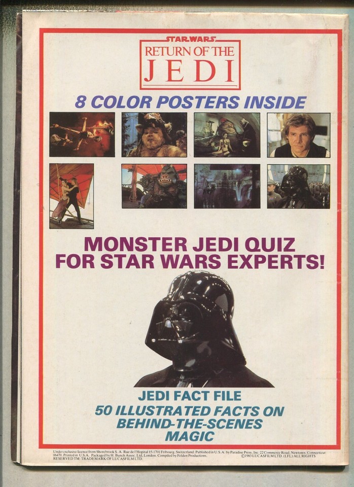 Star Wars- Return Of The Jedi: Jedi Compendium , 8 Mini Posters VG SA ...