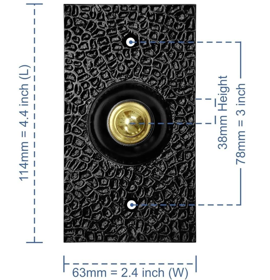 Door Bell Button - Bell Push Button - Doorbell Chime Wired - | eBay