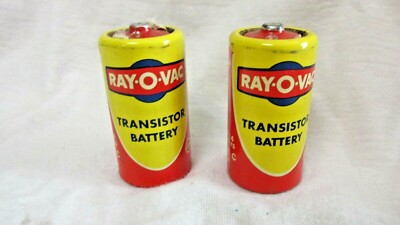 VINTAGE RAYOVAC TRANSISTOR C BATTERIES | eBay