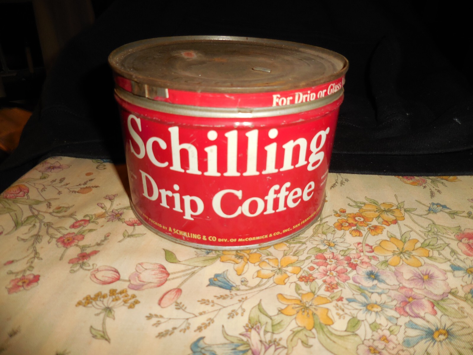 Vintage Schilling Drip Coffee Tin Can 4" 1 Pound Can | eBay