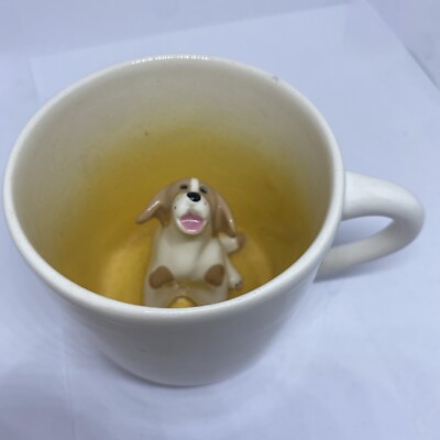 Sarah Spademann Ceramic Mug With Surprise Dog Inside Animug Coffee Tea ...