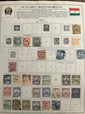 Hungary - 792 Stamps Mint And Used On Minkus Album Pages Starting 1881 ...