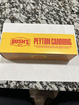 Peyton Manning Canning talking football can opener from Bush Beans Can ...