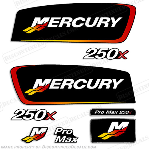 Fits Mercury 250x ProMax Alien Cowl Decals - 2.5 Liter | eBay