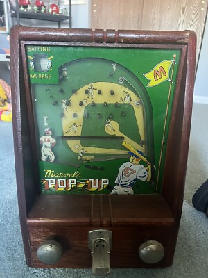Marvel's Pop-Up 1930s 1 cent Coin-Operated Baseball Game / Trade ...