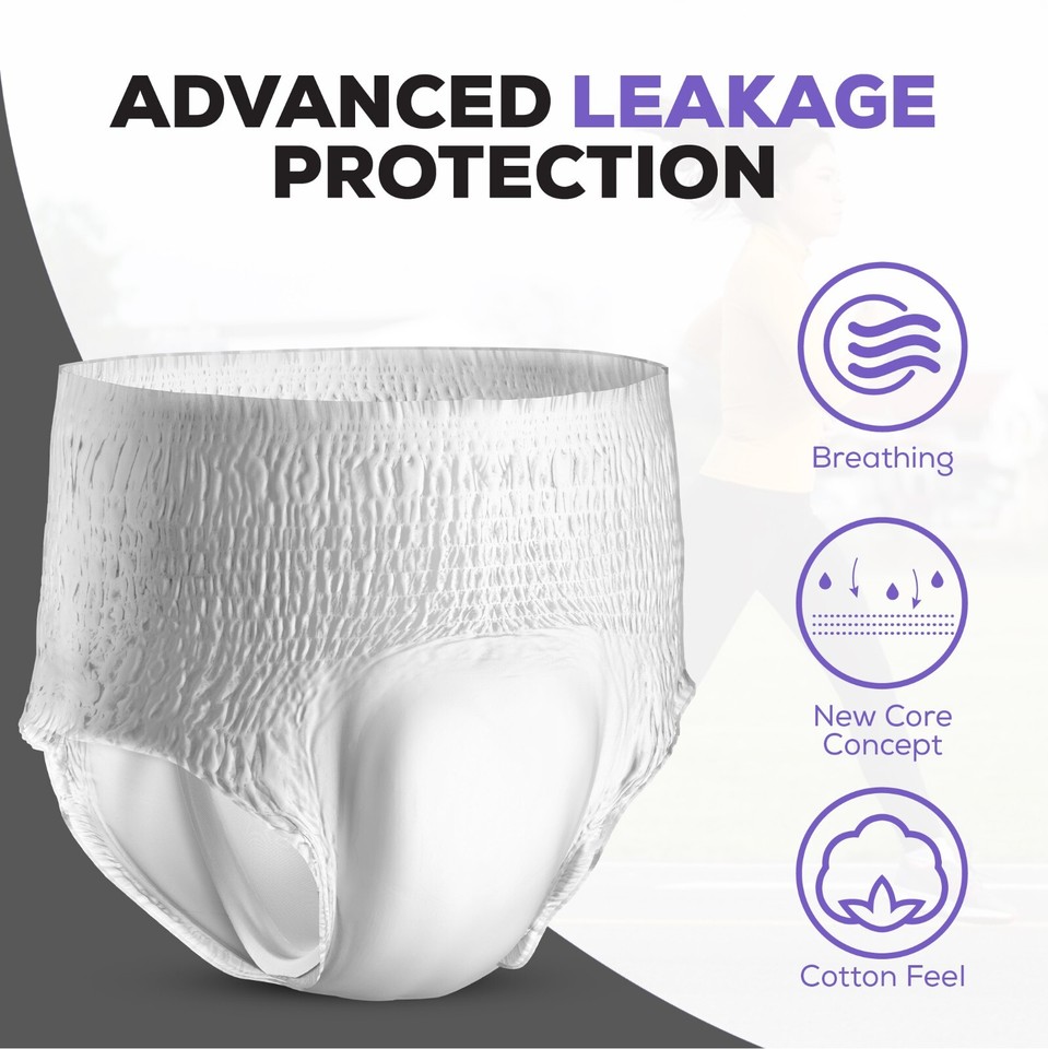 56 x Incontinence Pants Women & Men Maxi | Adult Diapers Large | Pull ...