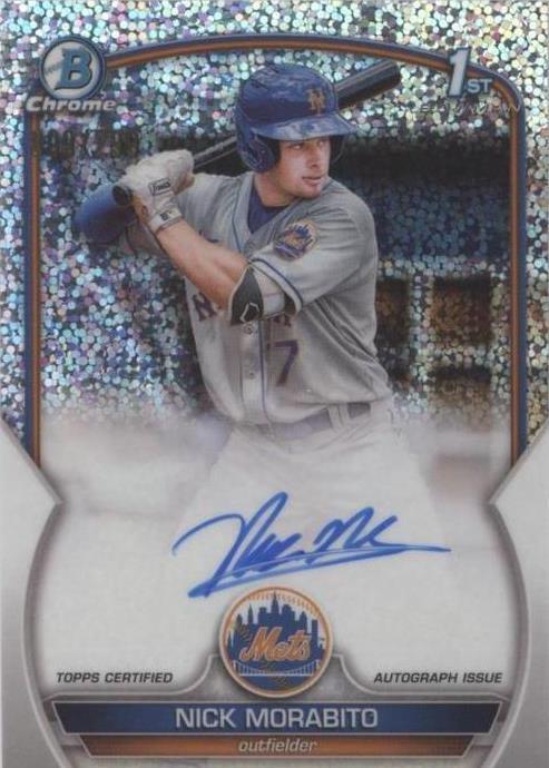2023 Bowman - Chrome Prospect Autographs Nick Morabito #CPA-NM Speckle ...
