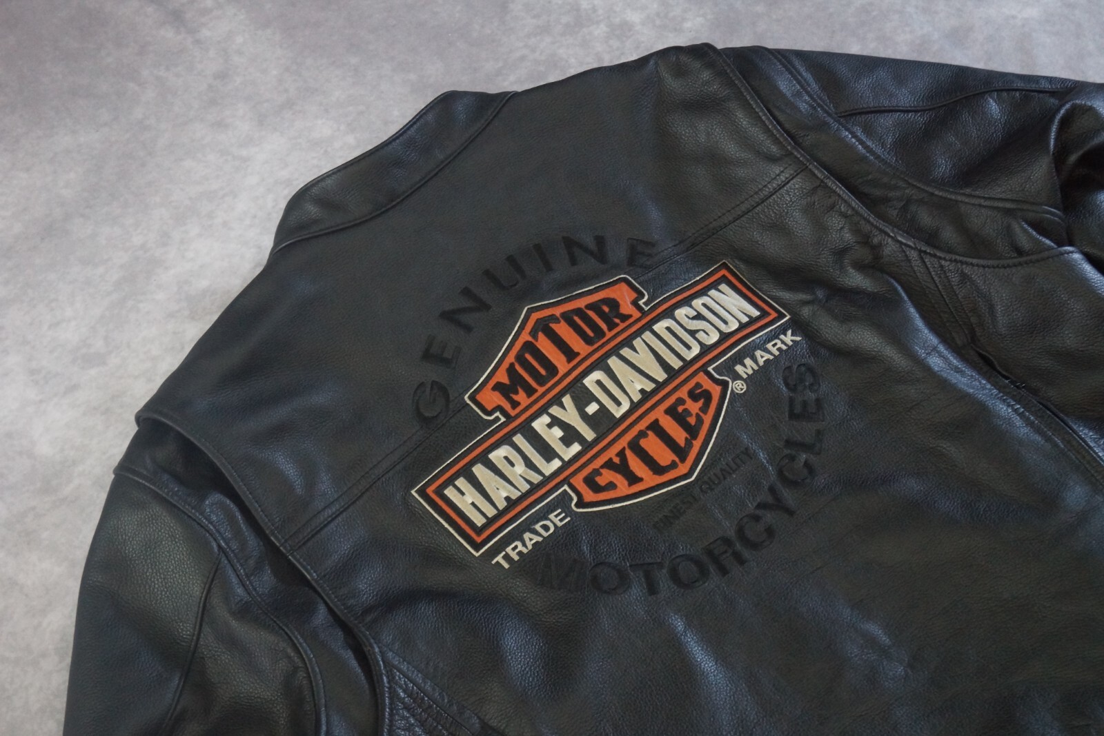 Harley Davidson Men Roadway Bar&Shield Black Leather Biker Jacket 2XL ...