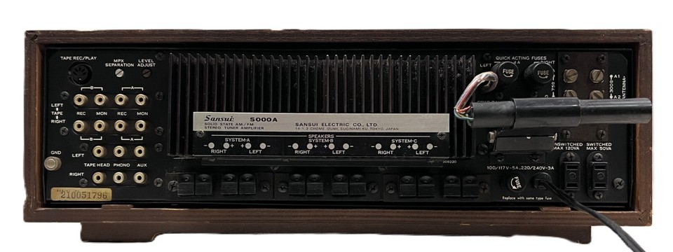 Vintage Sansui 5000A, 55W AM/FM Stereo Receiver, 1969, Fully Serviced ...