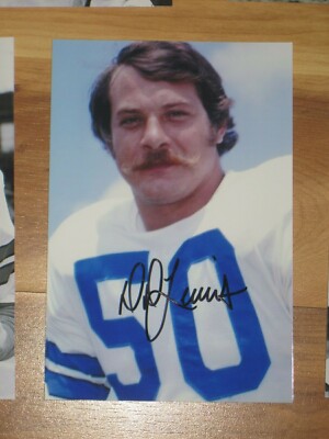 Dallas Cowboys DD LEWIS Signed 4x6 Photo NFL AUTOGRAPH 1D | eBay