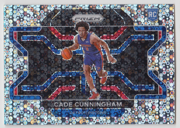 2021-22 Prizm Fast Break Cade Cunningham Variation Silver Disco #282 ...