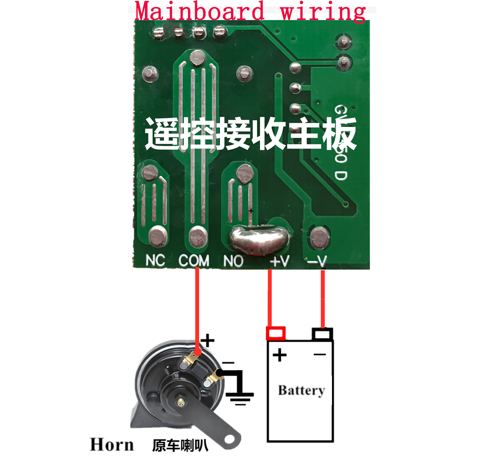 Car Steering Wheel Wireless Horn Button Switch Kits 12V Universal ...
