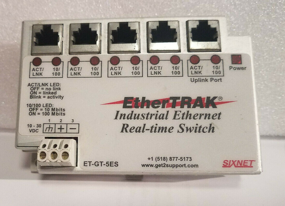 SixNet EtherTRAK Industrial Ethernet Real Time Switch ET-GT-5ES-1 | eBay