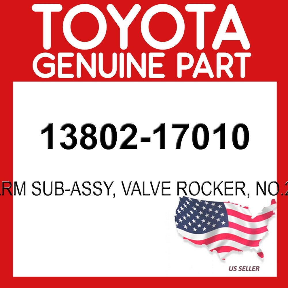 Toyota Genuine 13802-17010 Arm Sub-Assy Valve Rocker No.2 OEM | eBay
