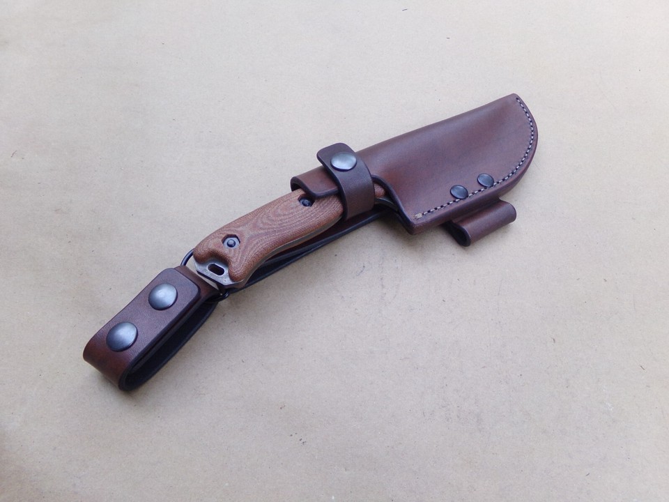 KA BAR BECKER BK18 HARPOON CUSTOM LEATHER SHEATH (SHEATH ONLY) READ ...
