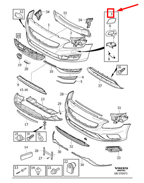 Stoßfänger Abdeckung Rechts 39820330 Für Volvo S60 V60 2013-2018 online ...