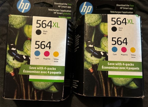 2 - HP 564XL Black & 564 Color Ink Cartridges 2024 | eBay