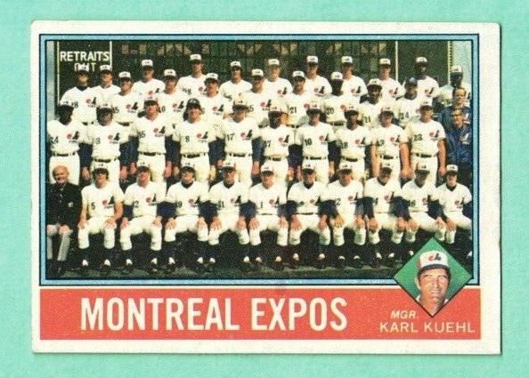 (1) TEAM CARD 1976 TOPPS # 216 MONTREAL EXPOS EX/EX+ CARD (K4295) | eBay