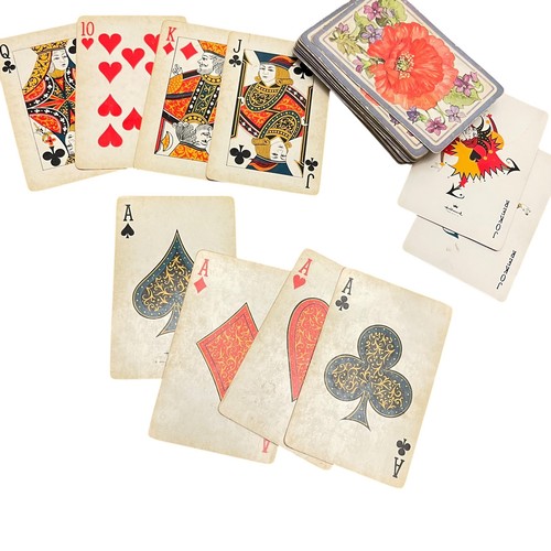Hallmark Flower Festival 2 Deck Bridge Playing Cards 1970's Wildflowers ...