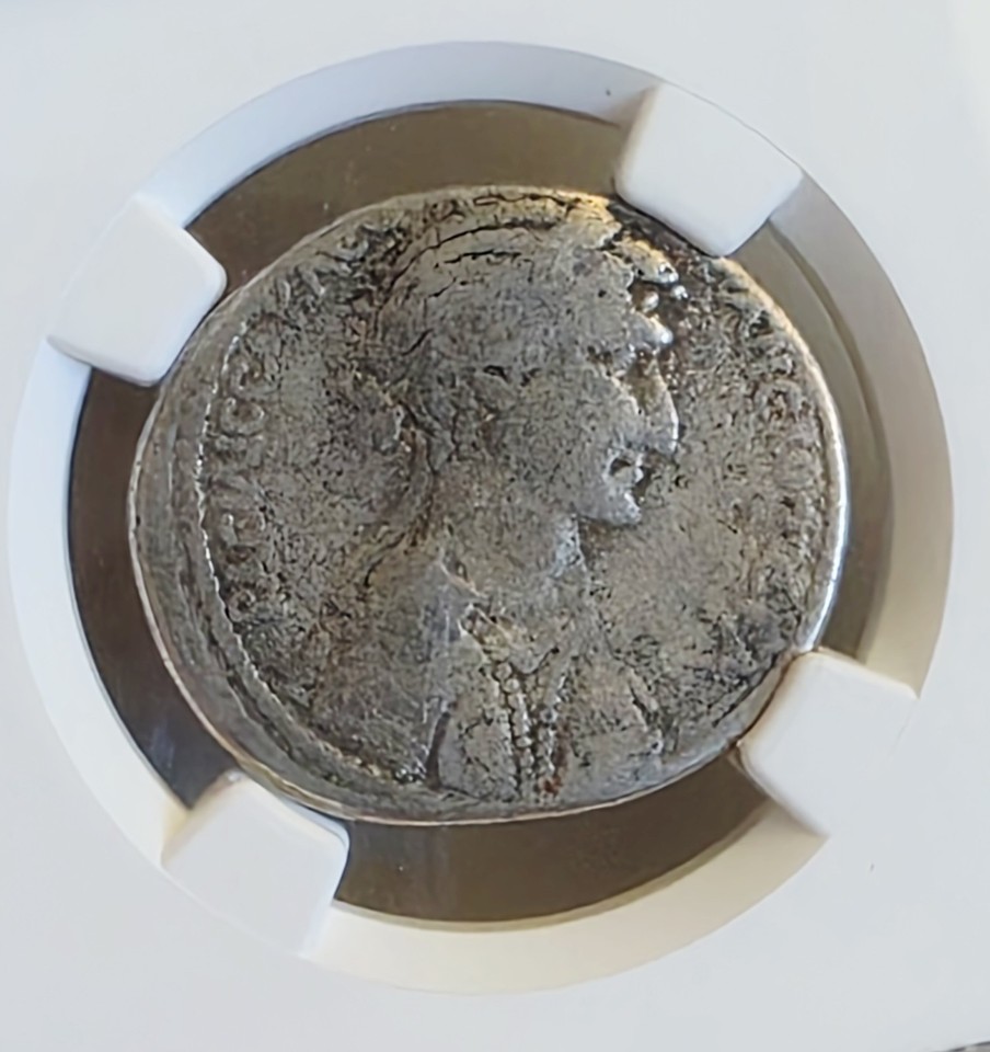 Ptolemaic Cleopatra VII & Mark Antony Tetradrachm NGC VG Ancient Silver ...
