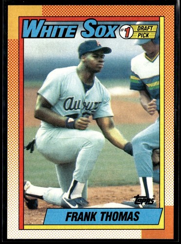1990 Topps FRANK THOMAS #1 Draft Pick #414 WHITE SOX HOF FAST SHIP H276 ...
