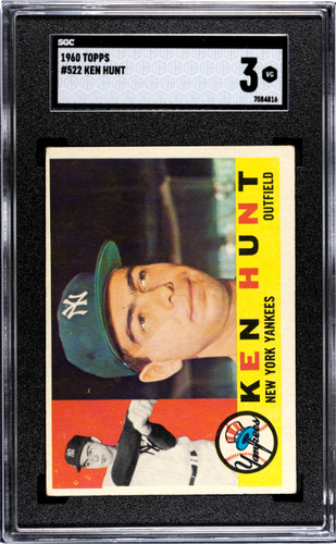 SGC 3 Ken Hunt 522 Baseball 1960 New York Yankees | eBay