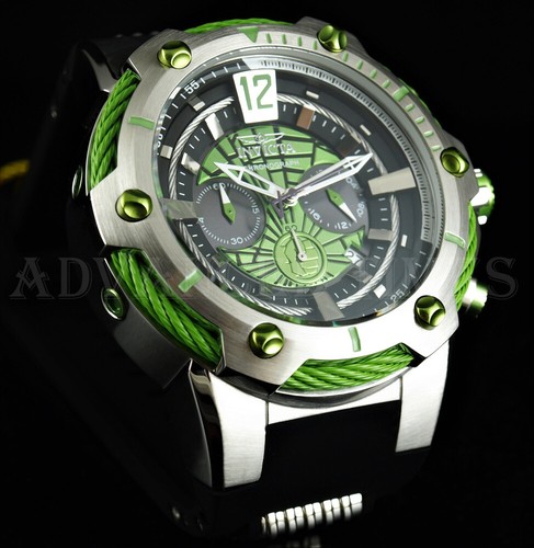 Invicta 52mm MARVEL HULK Limited Edition Chronograph Green & Black ...