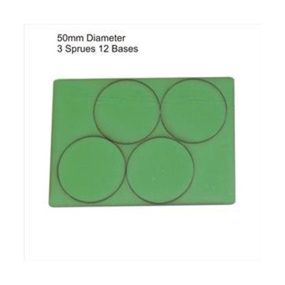 4Ground Mini Base 50mm Round Bases - Green (Primed) Pack New | eBay