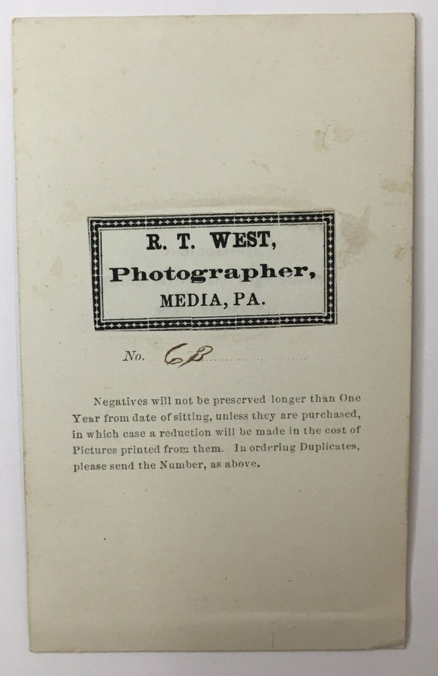 Antique CDV Photo Older Distinguished Man Salt Pepper Beard R.T. West ...