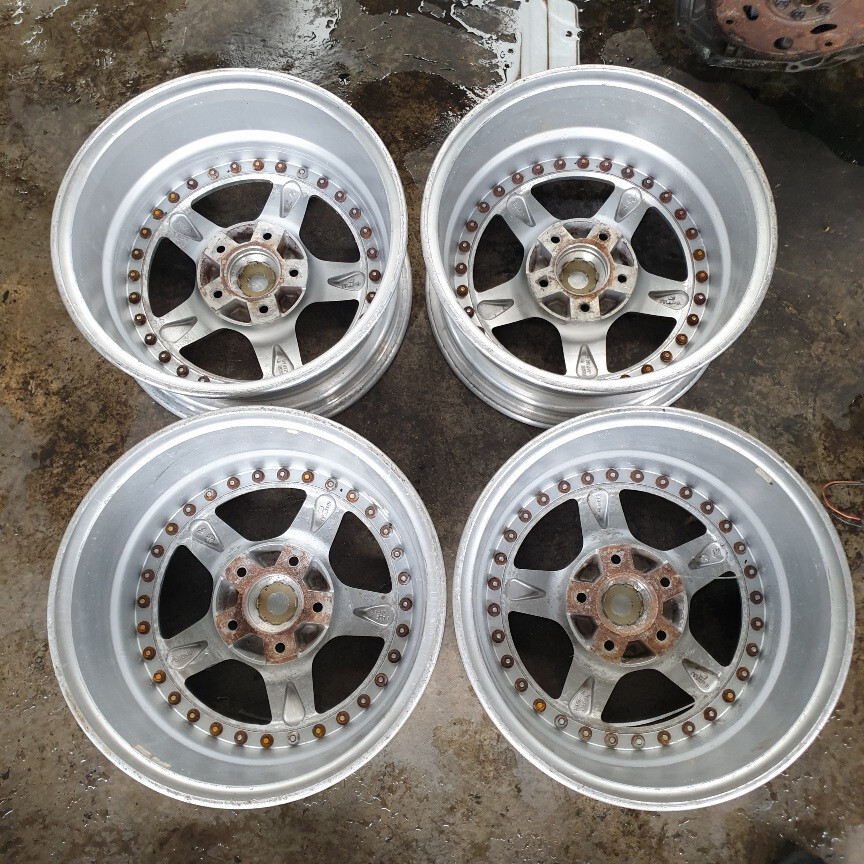 JDM Dunlop Rays Super Xiphos 5 Spoke 16" Rims Wheels for 300zx Z31 ...