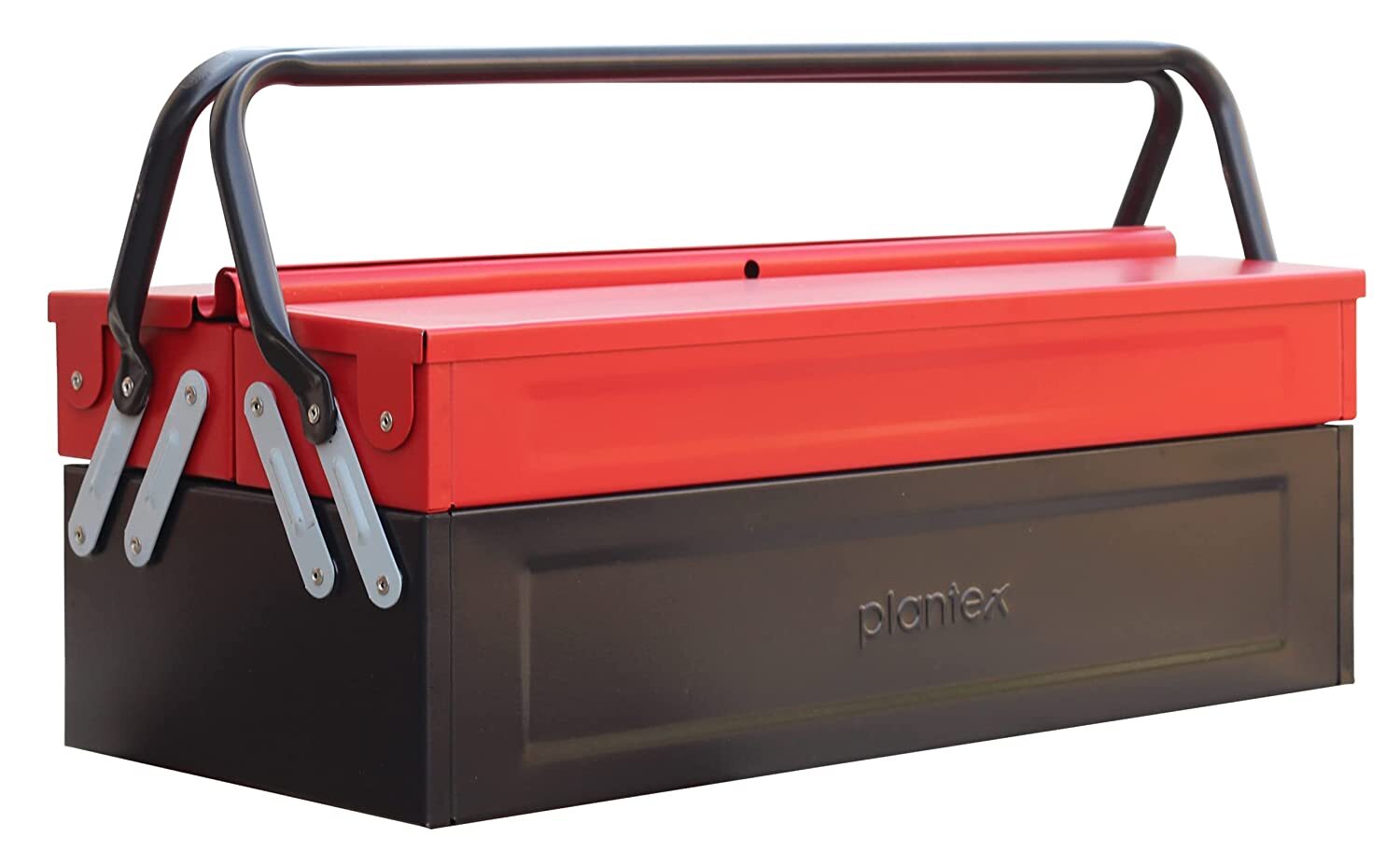 High Grade Metal Tool Box for Home and Garage 3 Compartment Red & Black ...