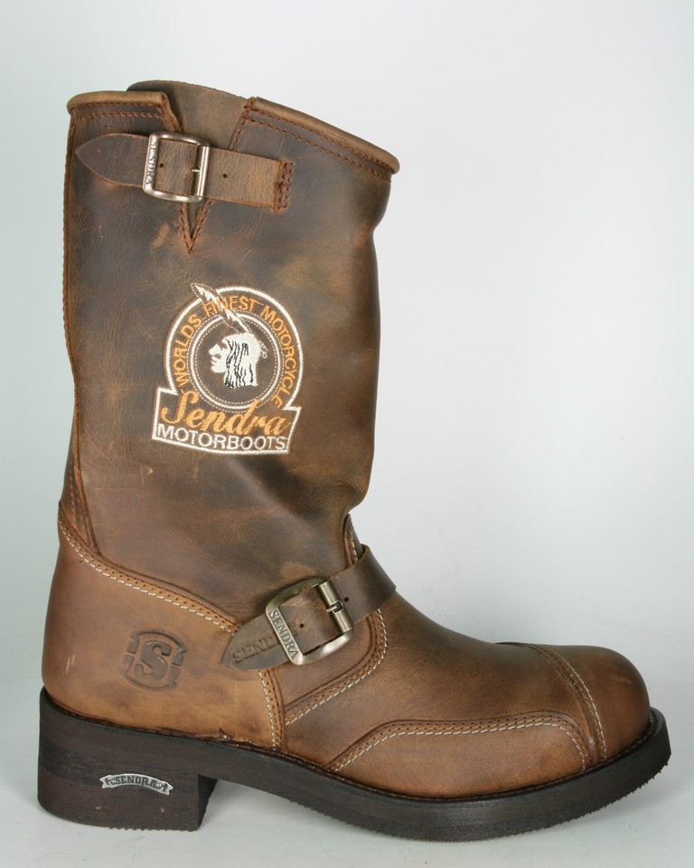 3565 Sendra Engineer Steel Mad Dog Tang Bikerboots Braun | eBay