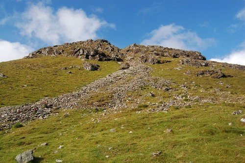 Photo 6x4 Slopes of An Coileach Sconser About half way up, the route ...
