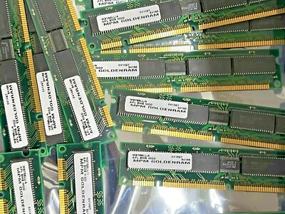 4 UNITS: MPM GOLDENRAM 8 MEG 168 PIN DIMM M3788LL/A NON-ECC NEC 4218160 ...