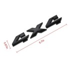 1x 3D Black 4X4 Four-Wheel Drive Emblem Badge Tailgate Sticker Car ...