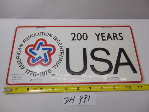 License plate 1976 Bicentennial Revolution '76 USA America | eBay