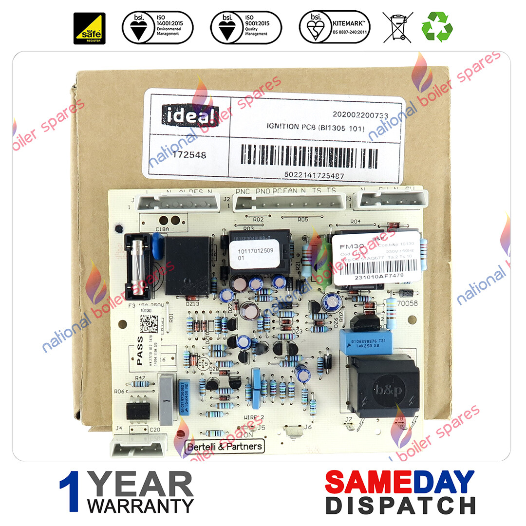 IDEAL MINI HE C24 C28 C32 BOILER FULL SEQUENCE PCB 172548 | eBay UK