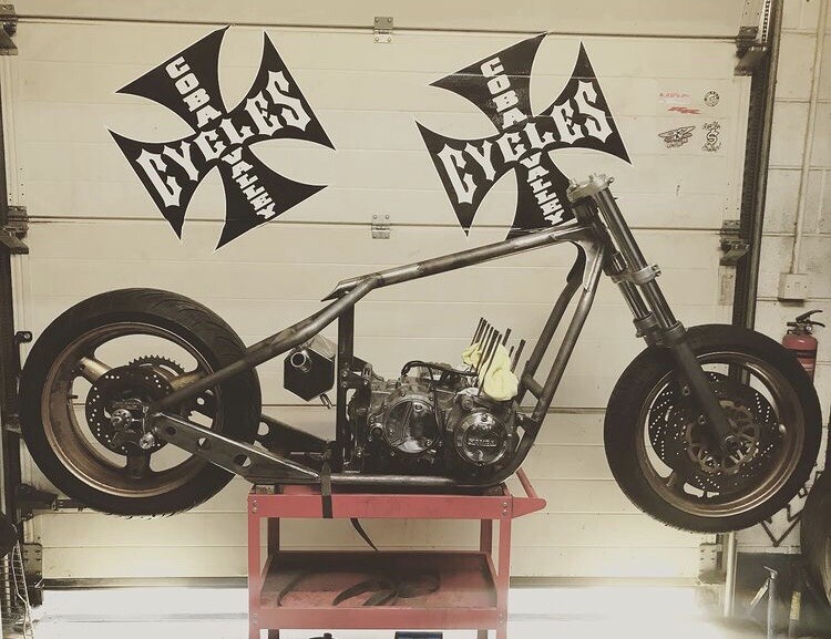 Thug Chopper Frame, Chop Chopper Bobber Streetbike Streetfighter ...