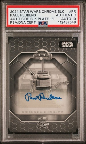 2024 Topps Chrome Black Star Wars RX-24 "Paul Reubens" LightSide Auto 1 ...