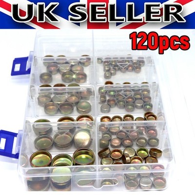120pcs Steel Expansion Freeze Engine Block Core Plugs Cylinder Head ...