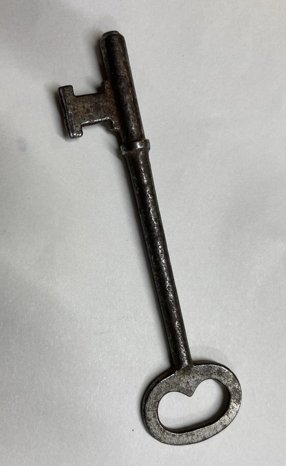 Antique Skeleton Key 2509 Engraved | Victorian Cabinet Lock Key ...