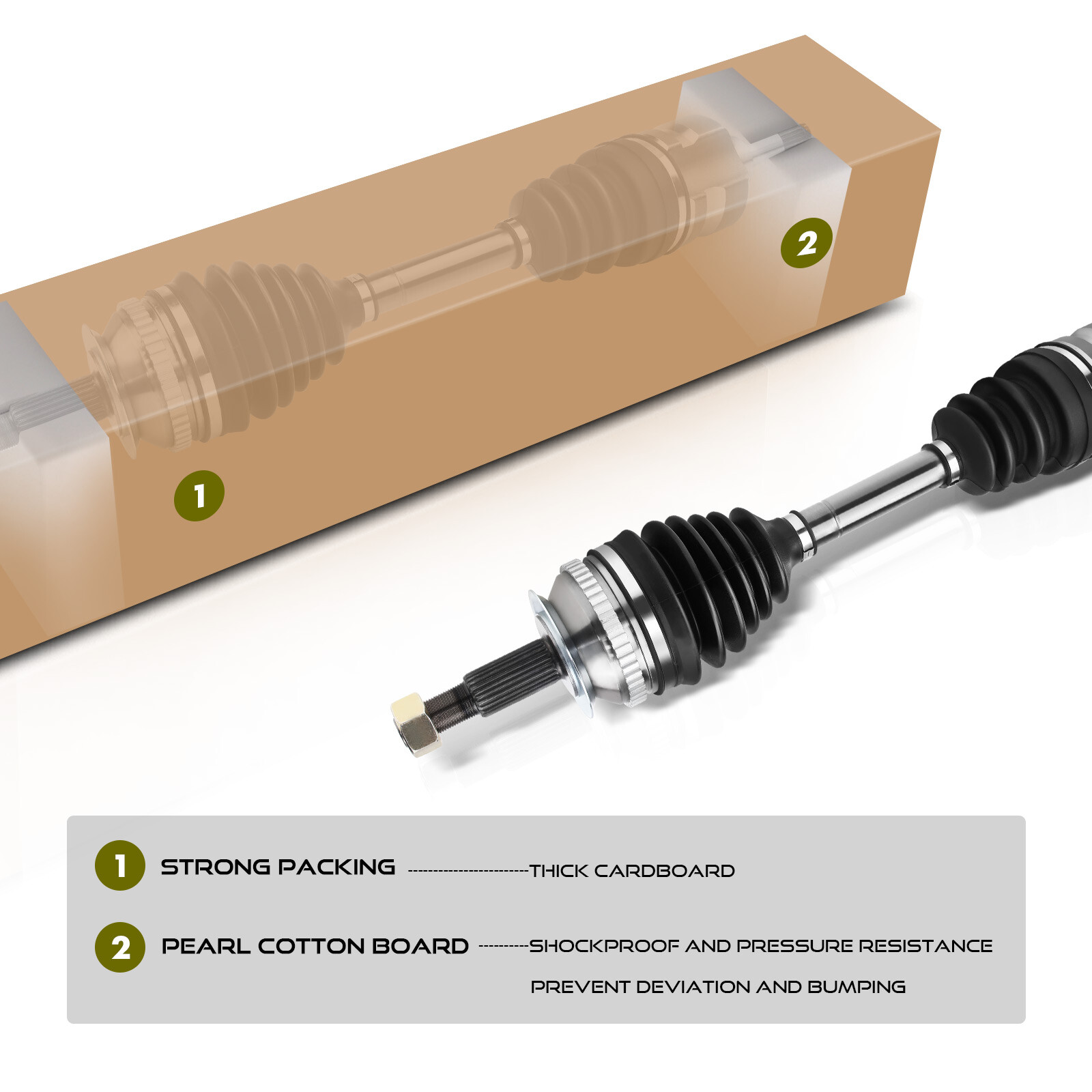 CV Axle Assembly for Ford Escape 08-12 Mercury Mariner 08-11 4WD Rear ...