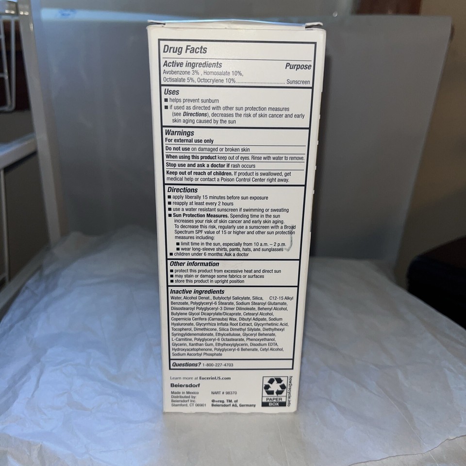 Eucerin Sun Age Defense SPF 50 Face Sunscreen Lotion with hyaluronic ...