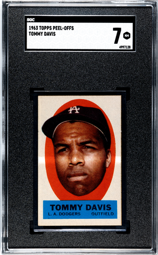 1963 Topps Peel-Offs Tommy Davis SGC 7 Dodgers | eBay