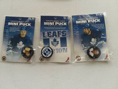 TORONTO MAPLE LEAFS New NHL Hockey MINI PUCK Nolan - Berg-Pilar-Tucker+ ...