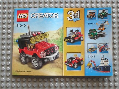 Notice Building instruction booklet LEGO Creator Set 31040 Desert ...