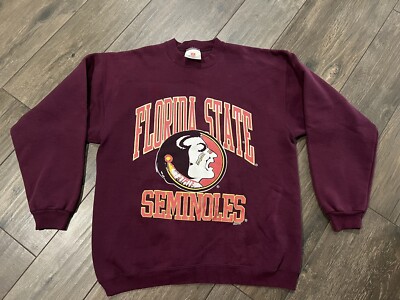 Vintage Florida State Seminoles Crewneck Sweater 90s FSU Size Large ...
