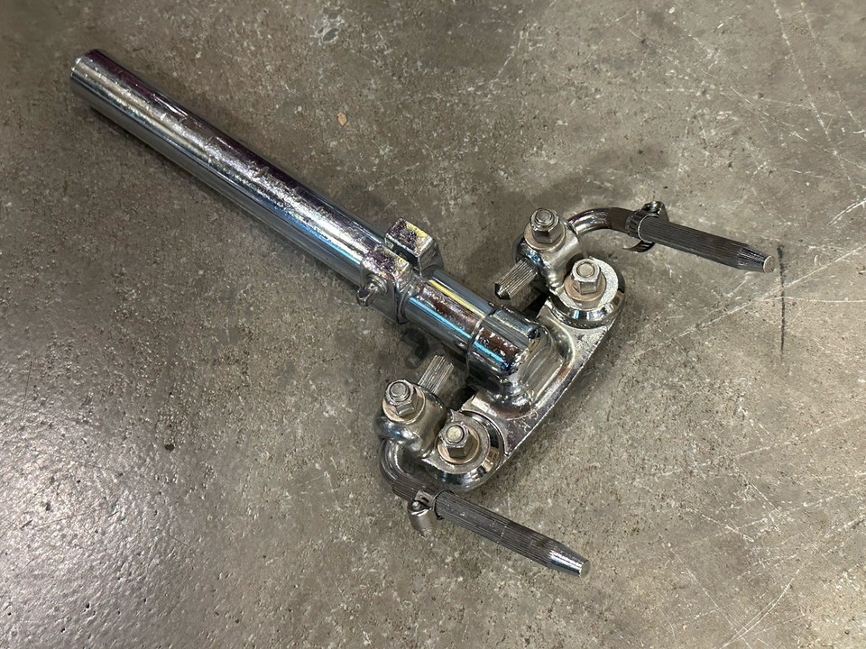 Ludwig DOUBLE TOM MOUNT Bass Drum VINTAGE L-arm Post Mounts Holder #GT2 ...